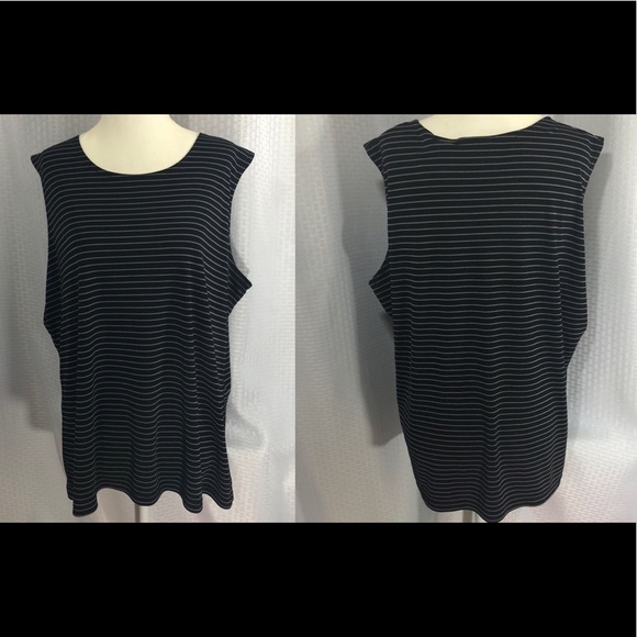Kathie Lee Collection | Tops | Kathie Lee Sleeveless Top With Stripes ...